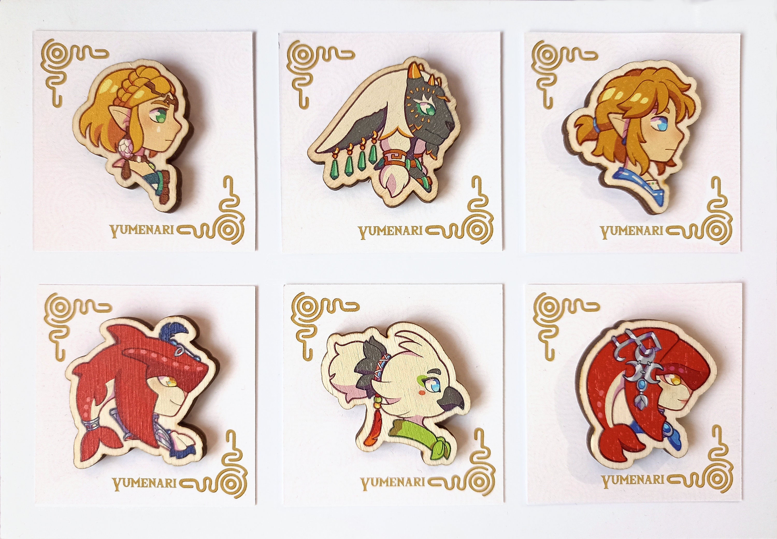Zelda Botw & Totk Wooden Pins - Etsy