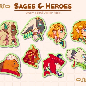 Botw and Totk Sticker Packs - Etsy