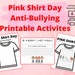 Pink Shirt Day Printable Activities: Anti-bullying, Good Friend (PDF ...