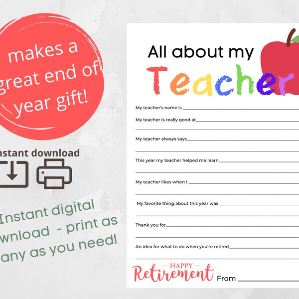 Teacher Retirement Gift - 60+ Gift Ideas for 2024