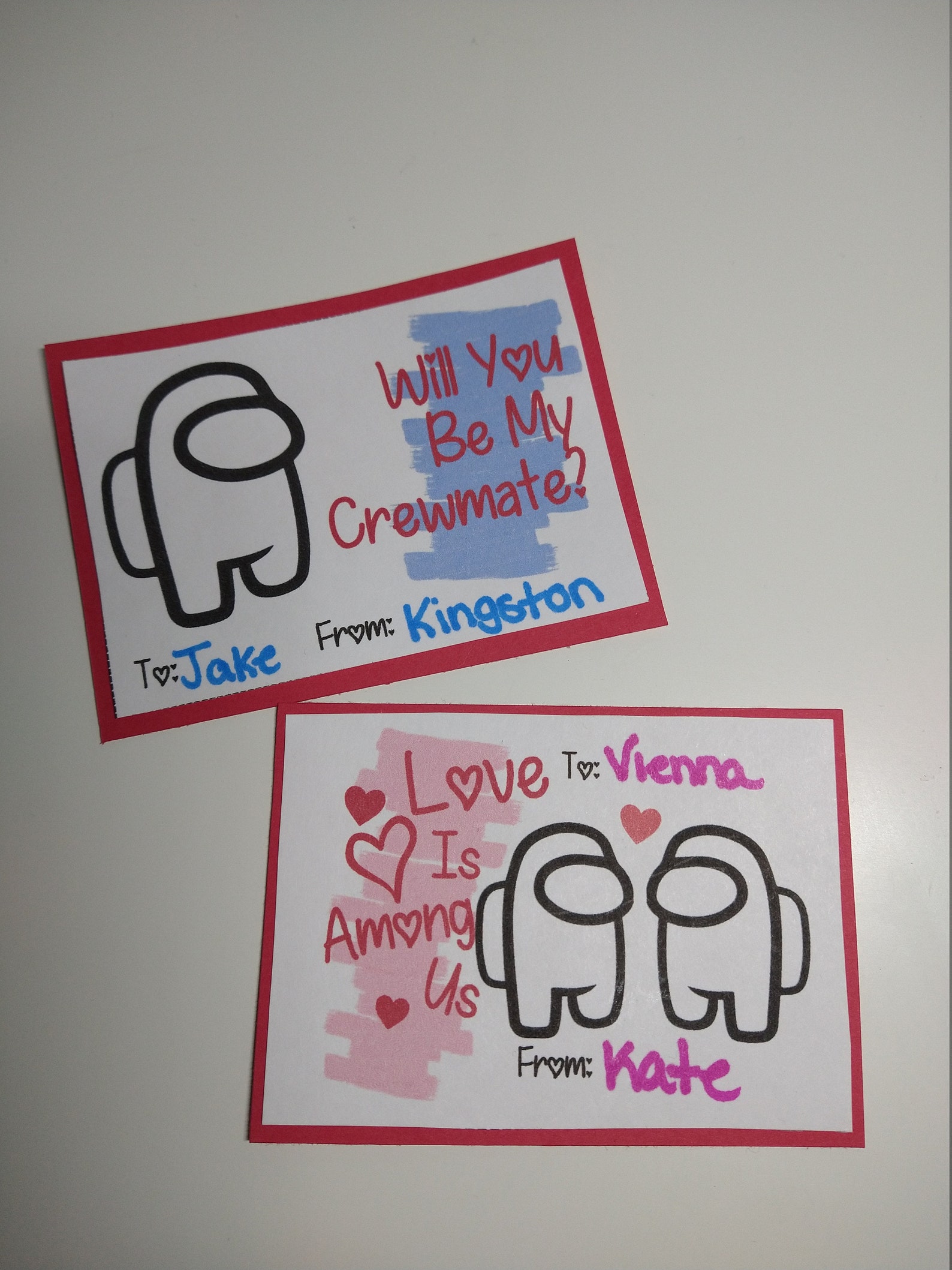 Among Us Valentine's Day Cards: Printable Crewmate Valentines (PDF) - Etsy