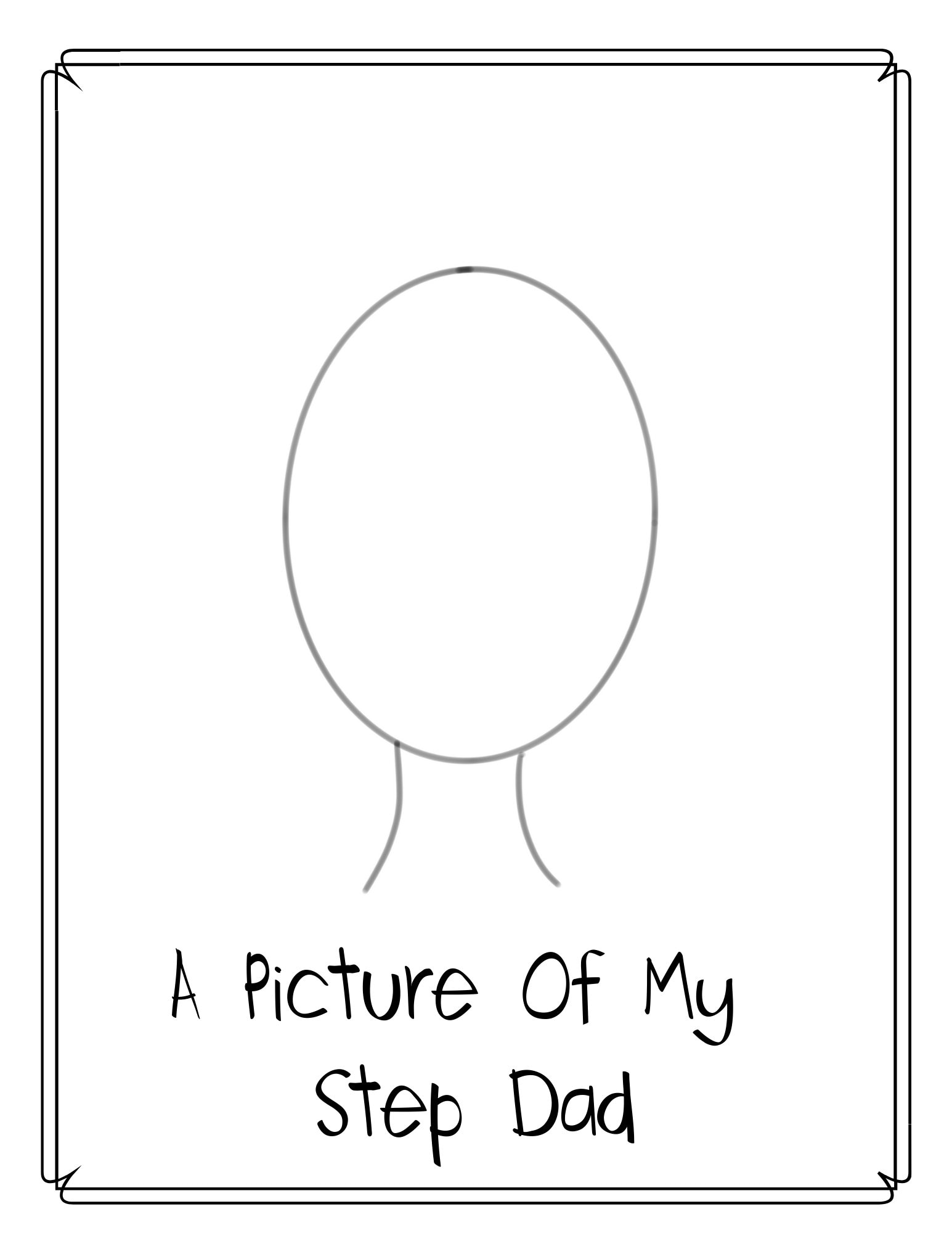 All About My Step Dad Fathers Day Printable Book Diy T Fill In The