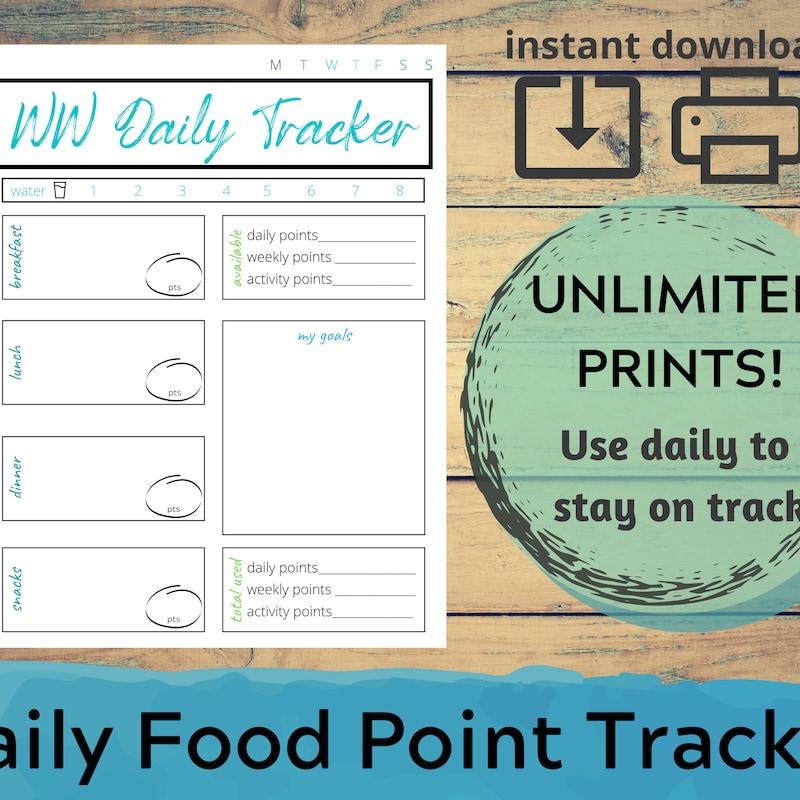 Weight Watchers Printable - Etsy