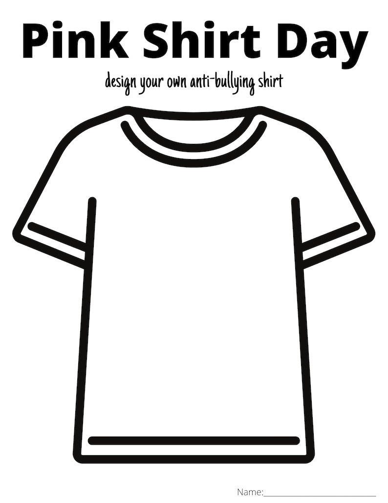 Pink Shirt Day Printable Activities: Anti-bullying, Good Friend (PDF ...