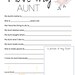 I Love My Aunt, Mother's Day Questionnaire, Auntie, Survey, Questions ...
