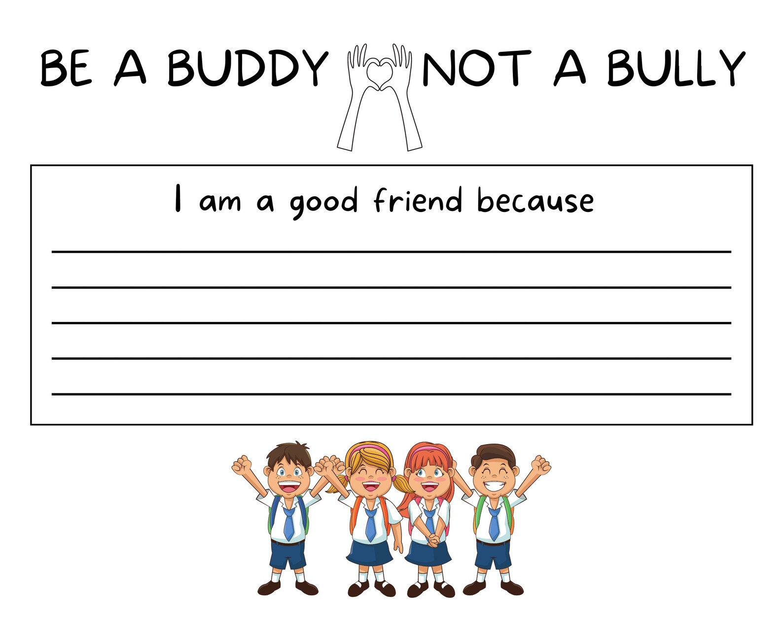 Pink Shirt Day Printable Activities: Anti-bullying, Good Friend (PDF ...