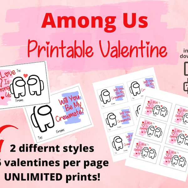 Printable Crewmate Cards - Etsy