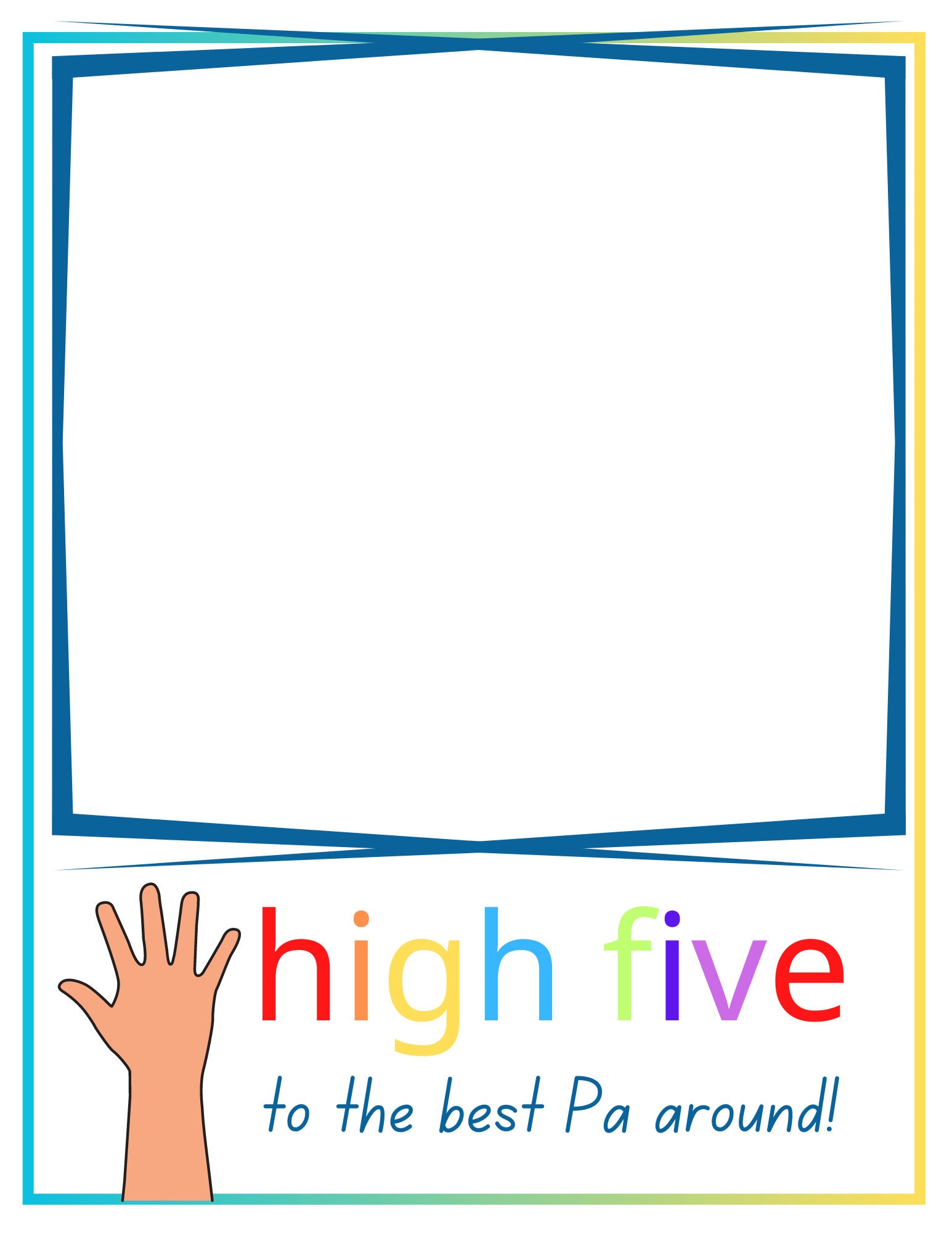 Happy Birthday Pa - Printable Gift From Child - Keepsake Book ...