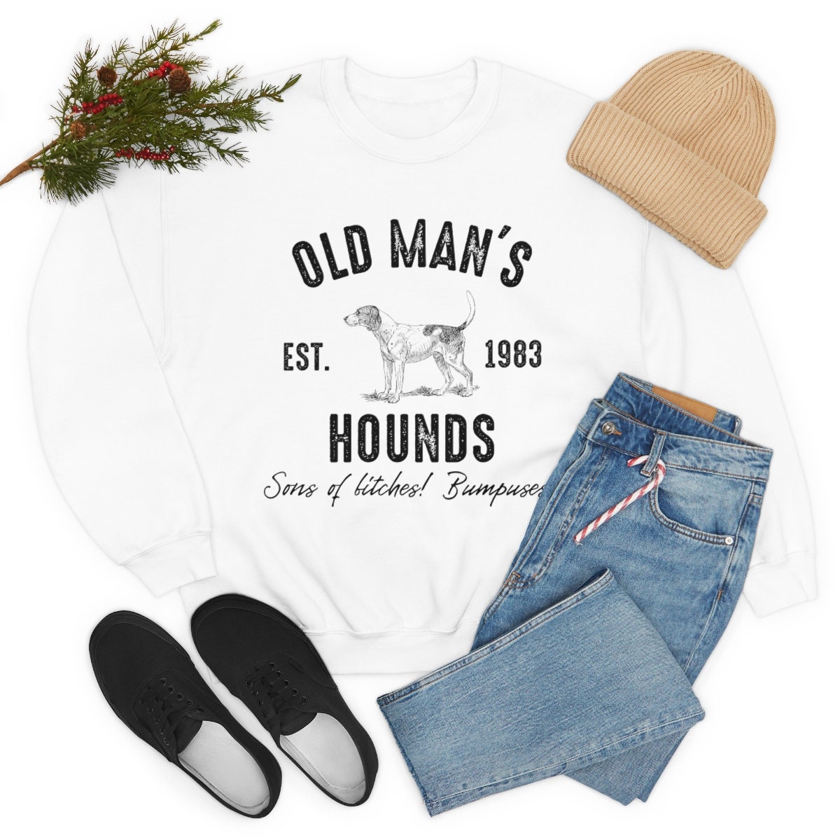 Old Mans Hounds Sons of B Bumpuses Sweatshirt, A Christmas Story ...