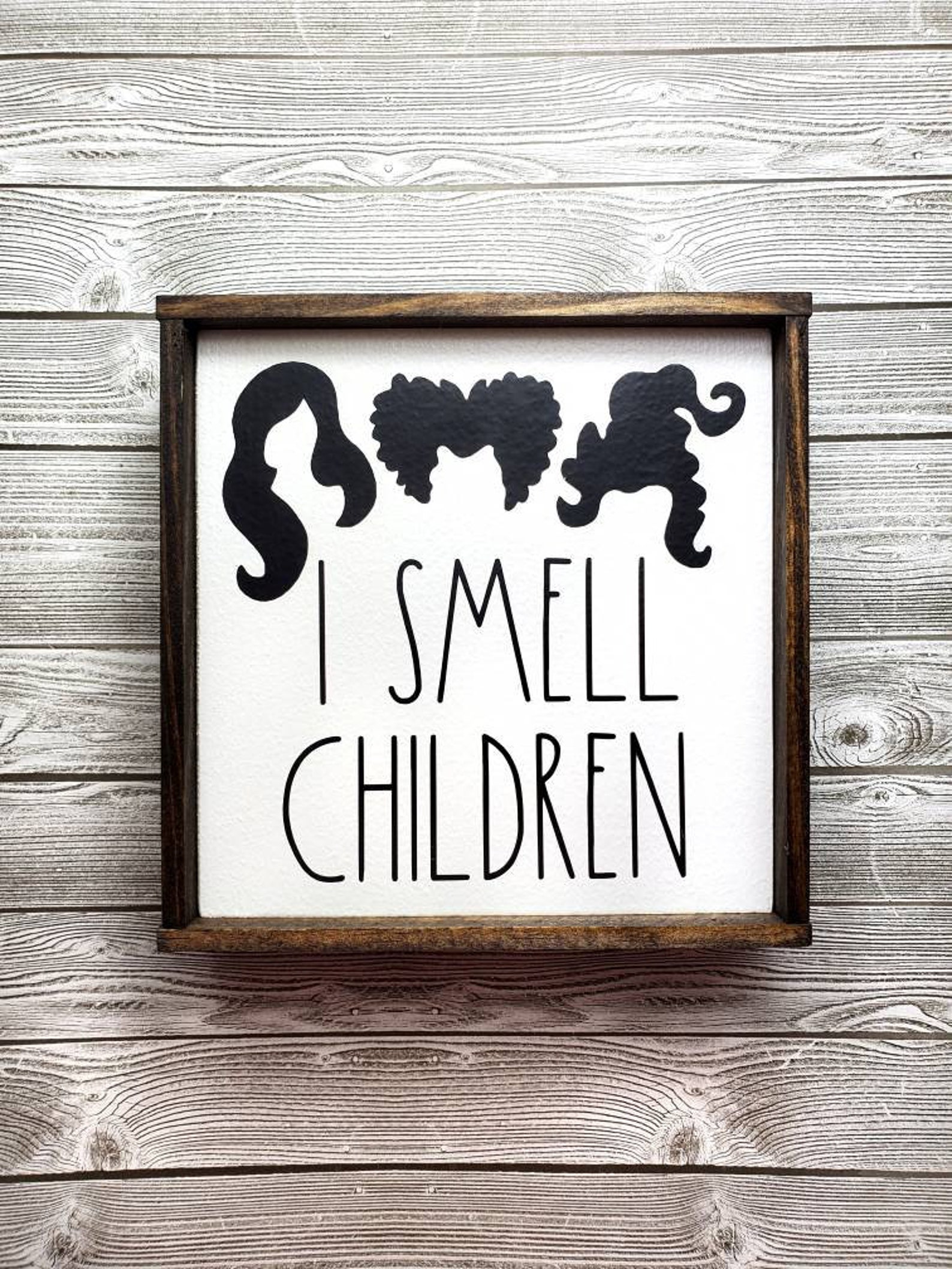 I Smell Children, Halloween Sign, Coffee Bar Decor, Tiered Tray Sign ...
