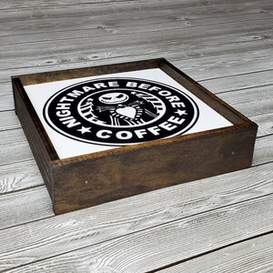Nightmare Before Coffee Wood Sign, Coffee Bar Decor, Jack Skellington ...