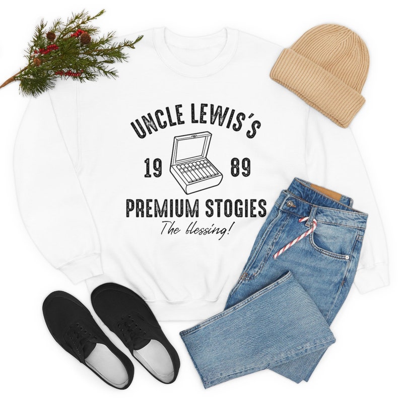 Uncle Lewis's Premium Stogies Sweatshirt, Funny Vintage Christmas ...