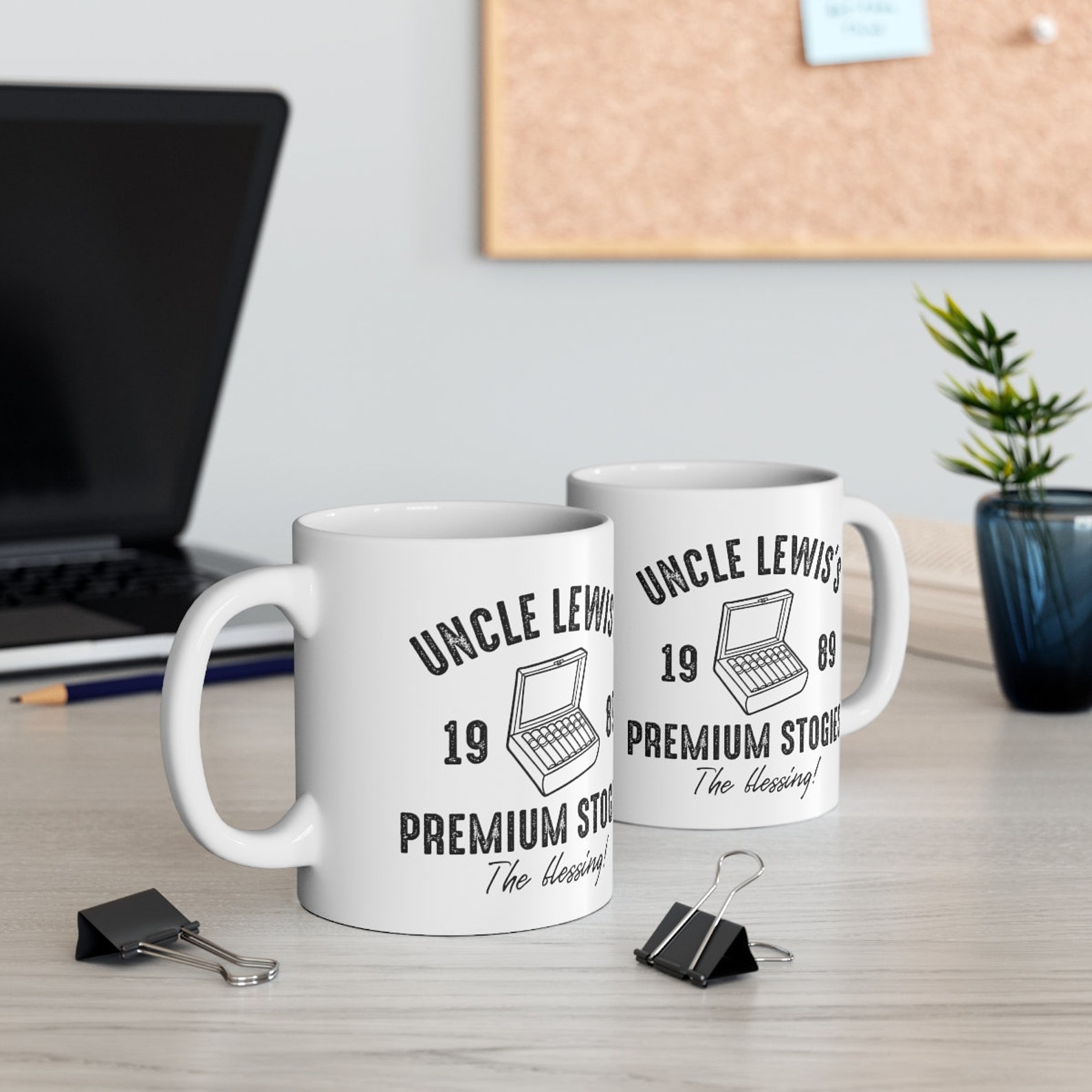 Uncle Lewis's Premium Stogies 11 Oz Coffee Mug, National Lampoons ...