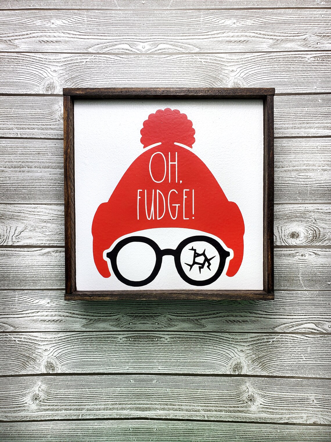 Oh Fudge Sign A Christmas Story Leg Lamp Coffee Bar Decor - Etsy