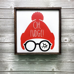 Oh Fudge Sign, A Christmas Story, Leg Lamp, Coffee Bar Decor, Tiered ...