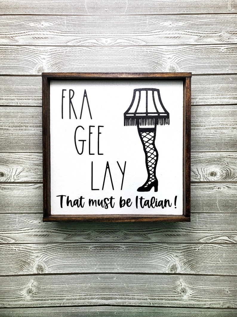 Fra Gee Lay Sign A Christmas Story Leg Lamp Coffee Bar - Etsy