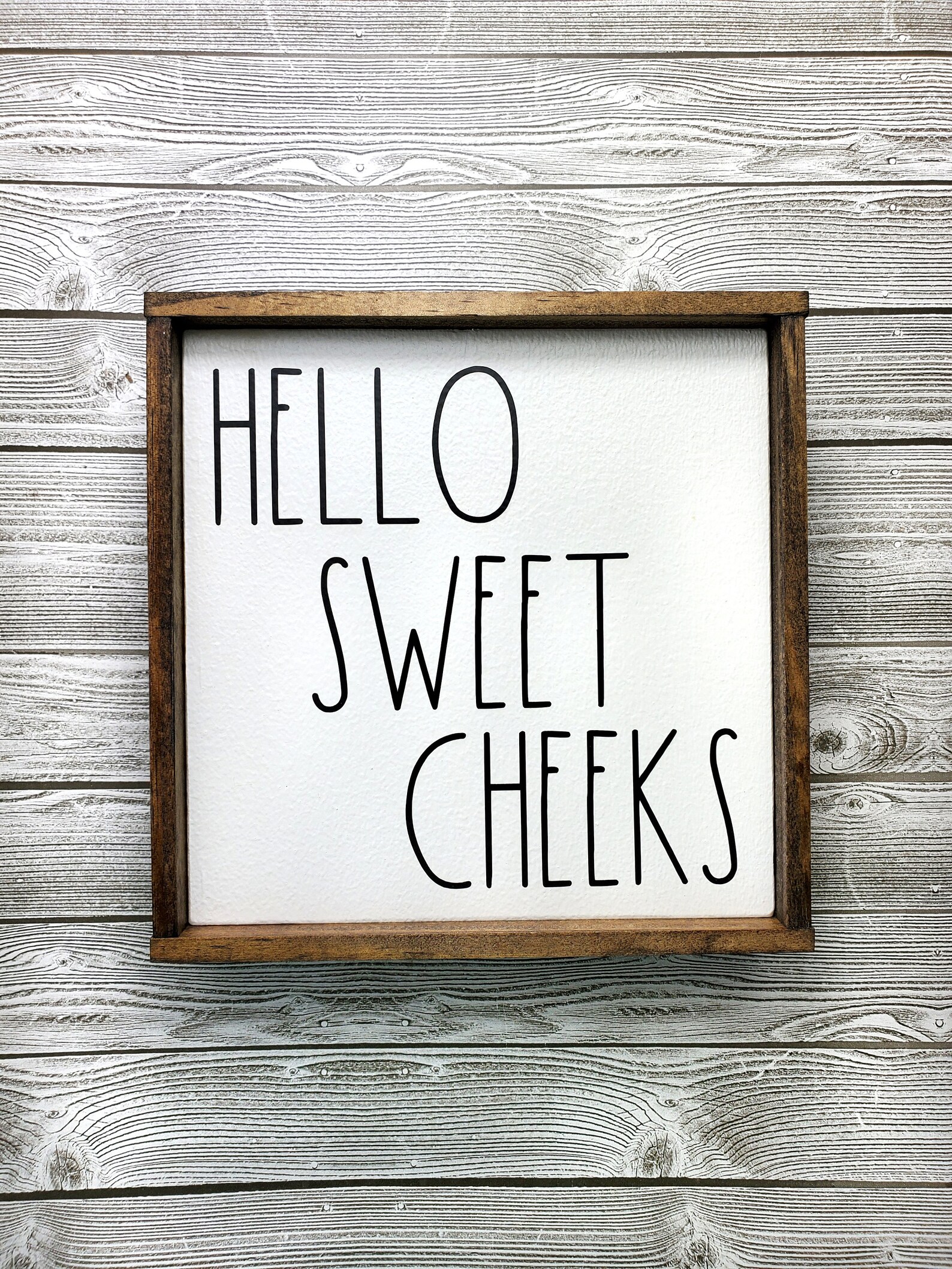 Hello Sweet Cheeks Bathroom Sign Bathroom Humor Small Wood - Etsy