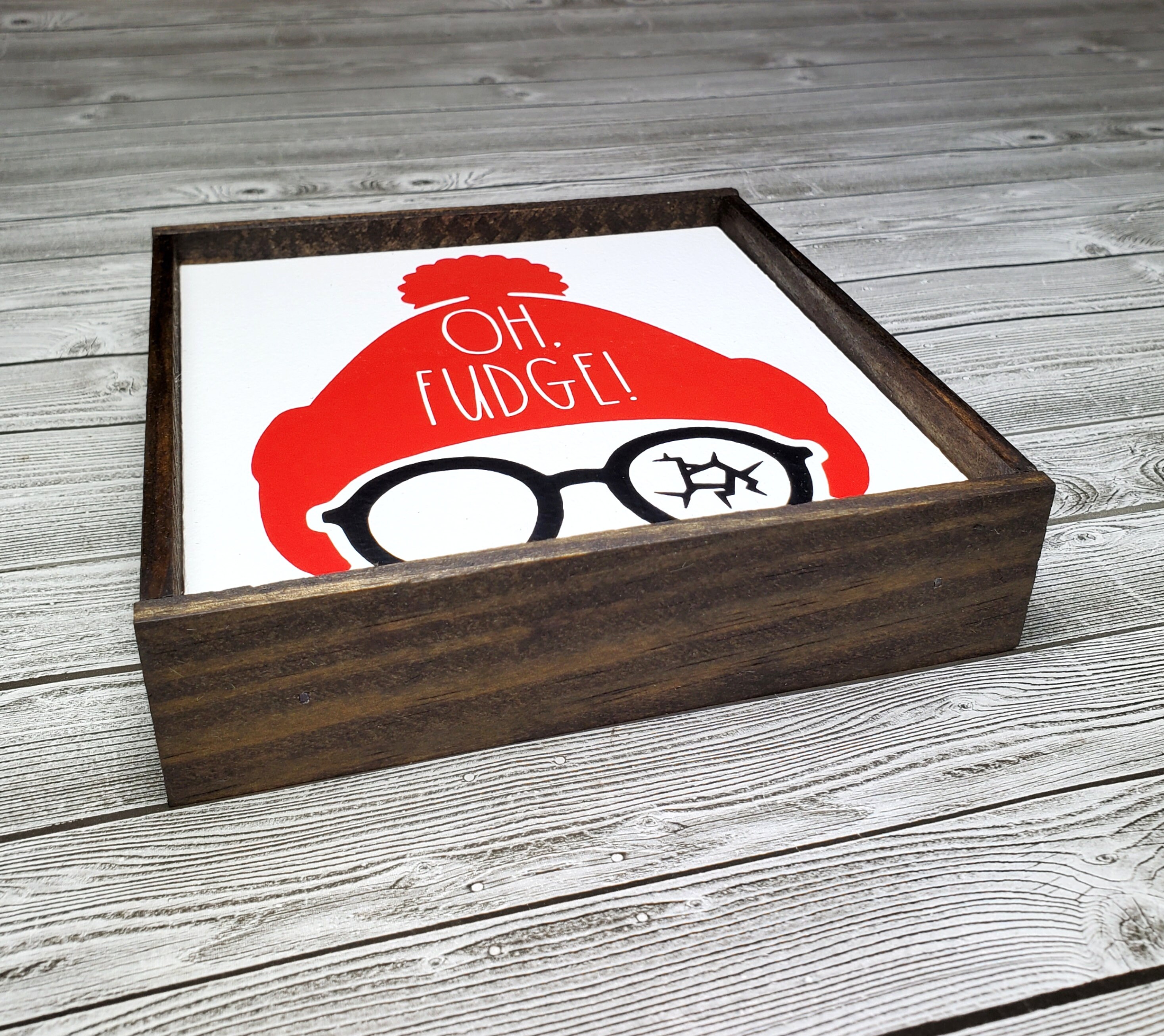 Oh Fudge Sign A Christmas Story Leg Lamp Coffee Bar Decor - Etsy