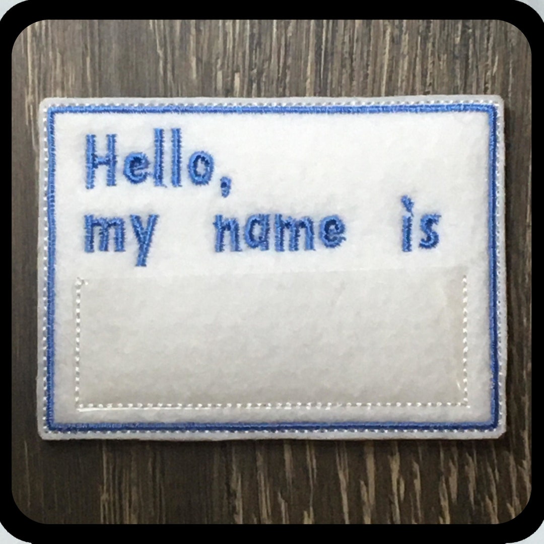 Felt Name Tag - Etsy