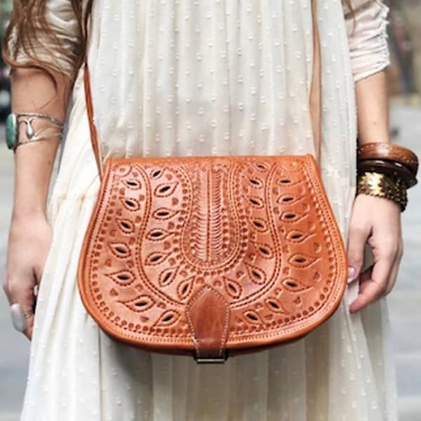 Leather Cut Out Bag - Etsy