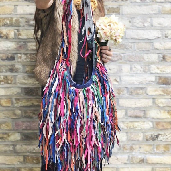 Leather Fringe Purse - Etsy
