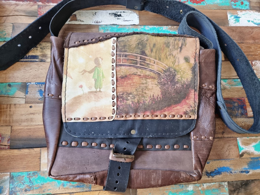 THE LITTLE PRINCE Handbag - Unique Upcycled Leather Messenger Bag ...