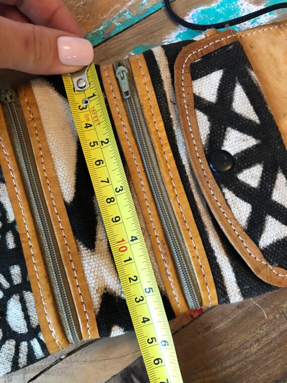 African LEATHER NECK POUCH, Travel Chest wallet child… - Gem