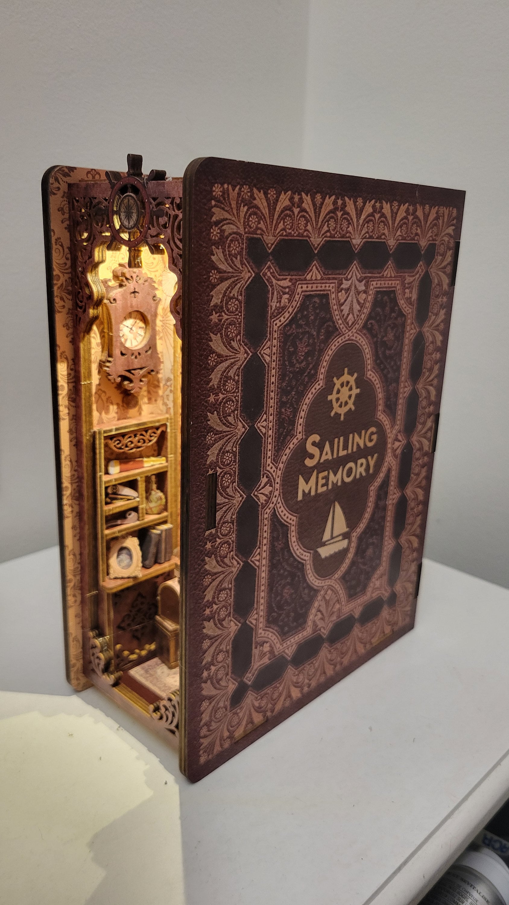 Made to Order Fully Built Assembled Maritime Memory Sailing Memory Book Nook, Dollhouse ...