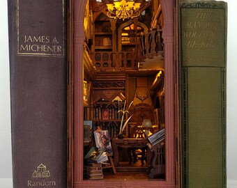 Percy Jackson Library Book Nook Made-to-order Customized LED Flickering ...