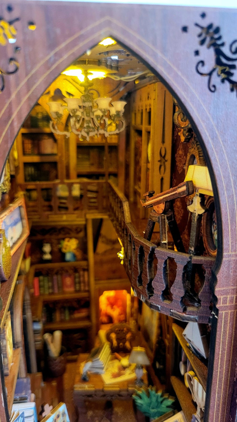 Library of Books Book Nook, Made-to-order Customized Personalized ...