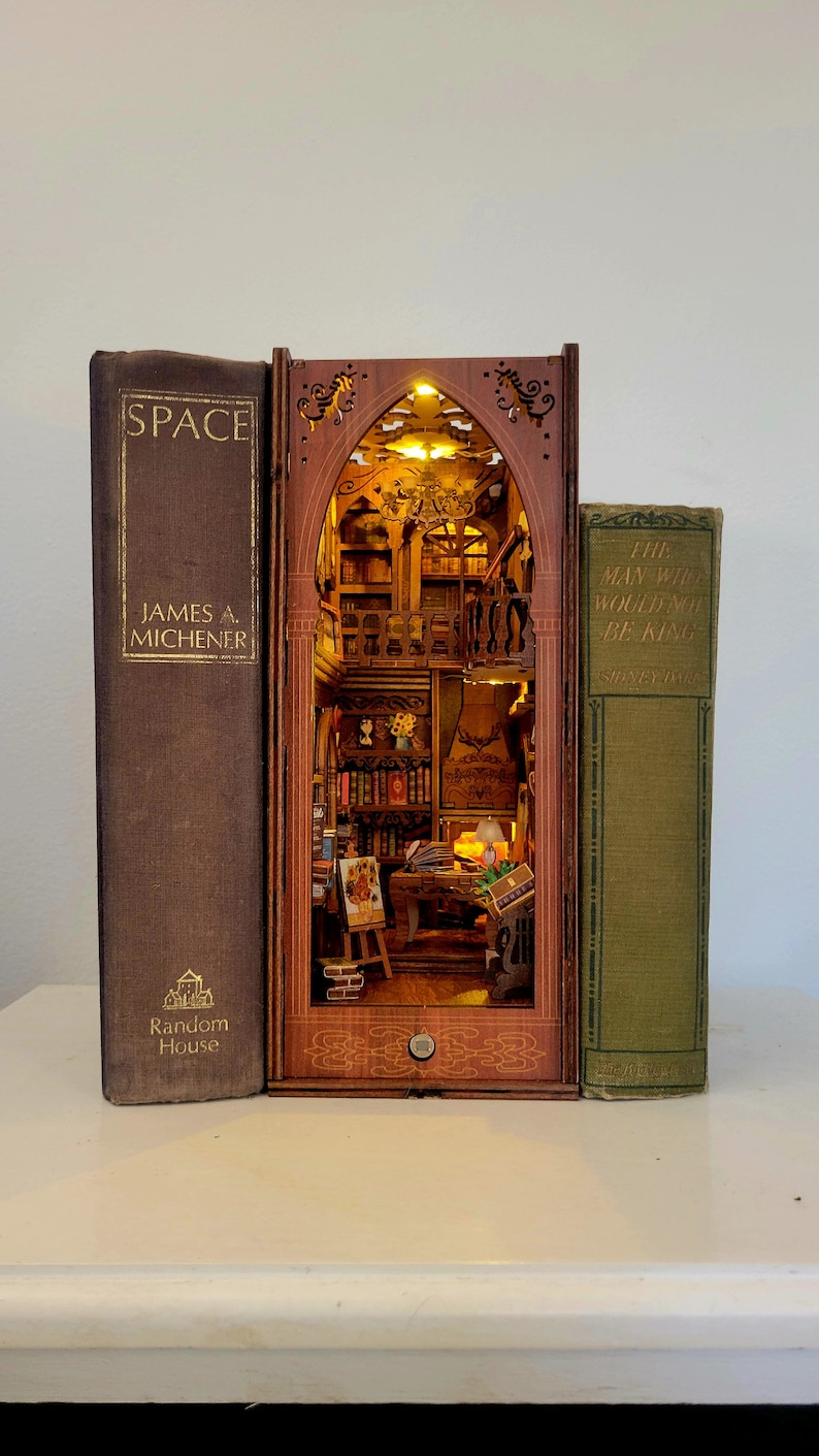 Library of Books Book Nook, Made-to-order Customized Personalized ...