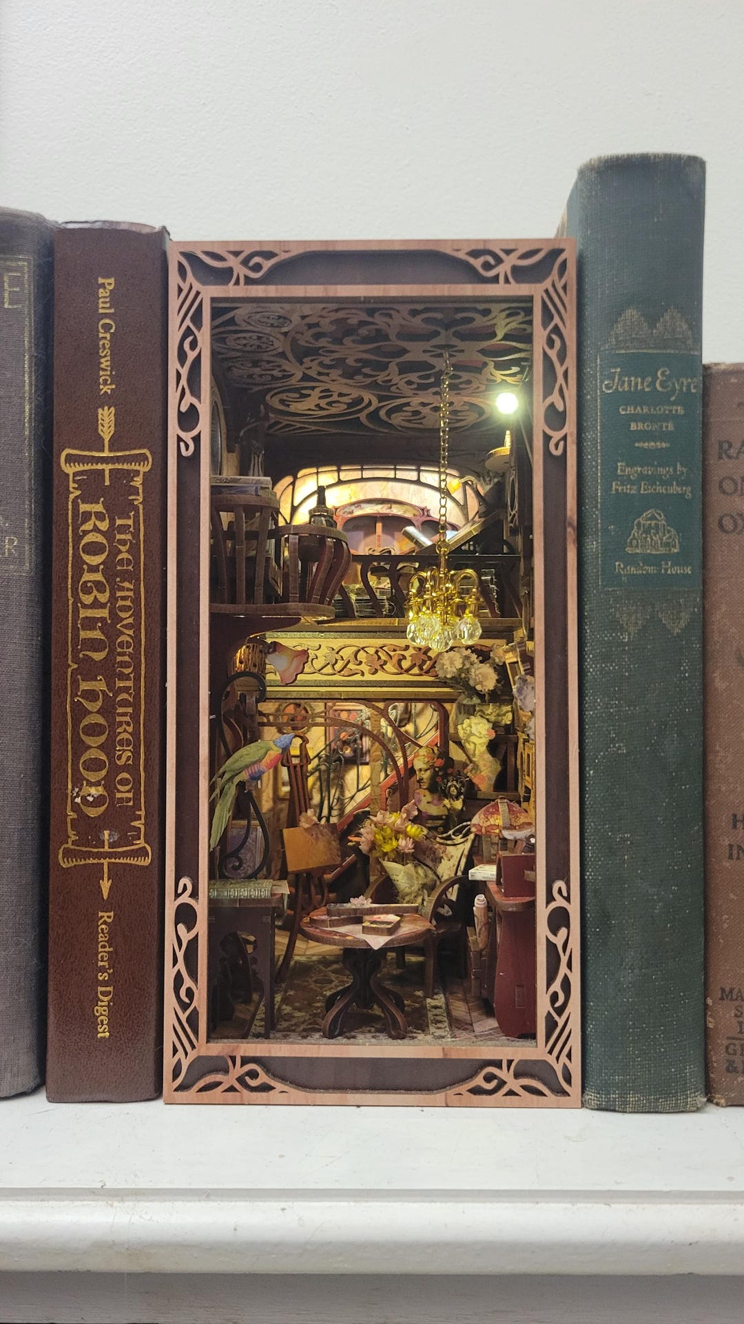 Made-to-order Painters Day at Dusk, Elven Medieval Book Nook Fully ...