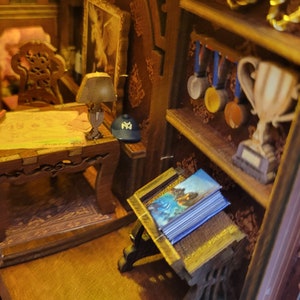 Percy Jackson Library Book Nook Made-to-order Customized LED Flickering ...