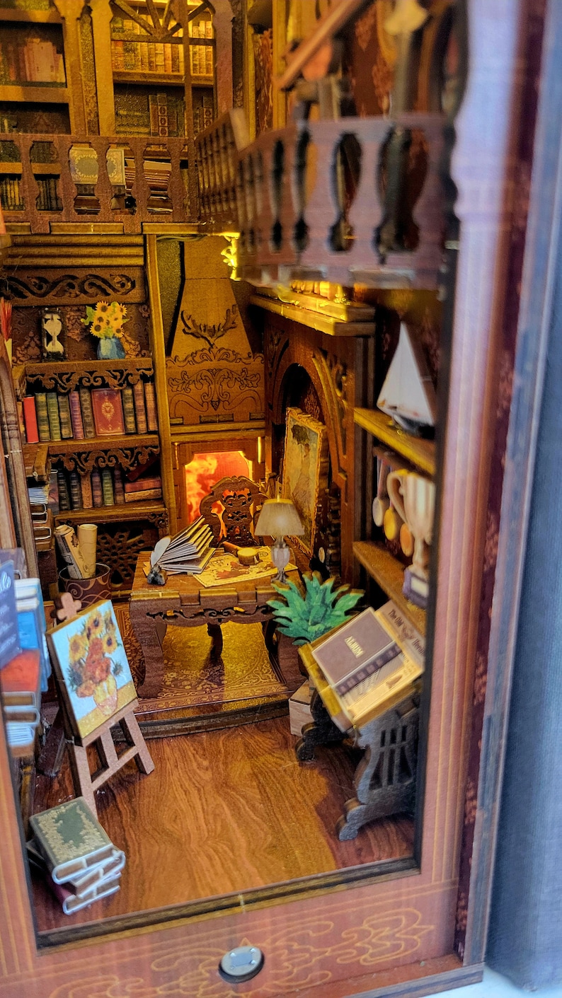 Library of Books Book Nook, Made-to-order Customized Personalized ...