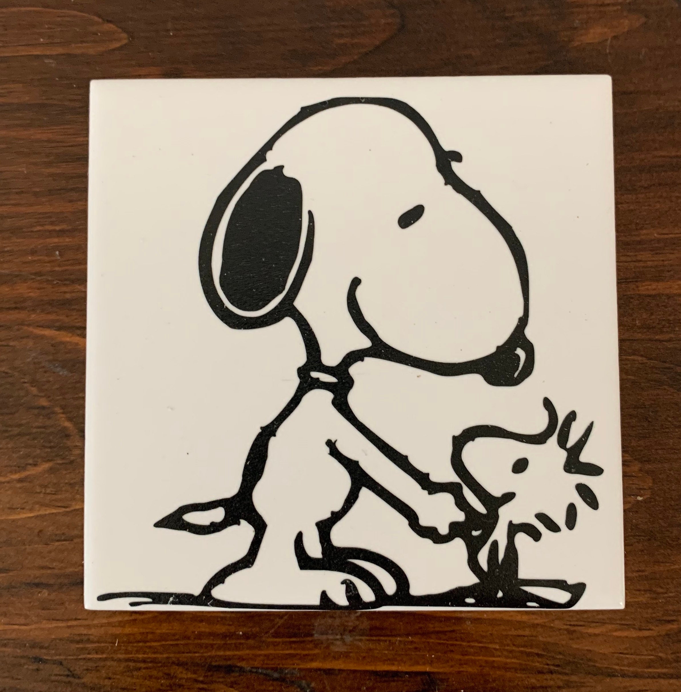 Peanuts Coaster Set Ceramic Tile Coasters Snoopy Coasters - Etsy