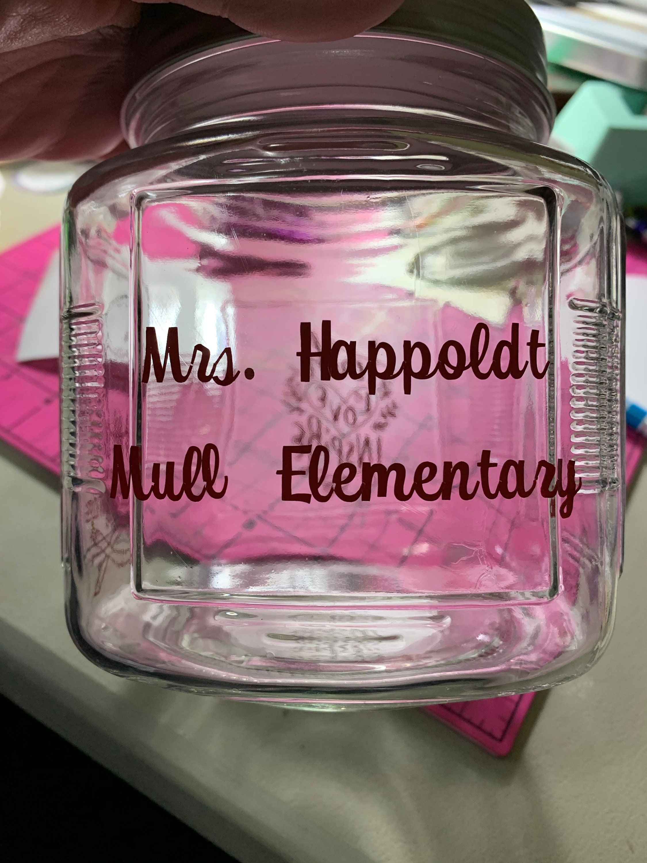 Teacher Candy Jar Best Teacher Ever Teach Love Inspire - Etsy