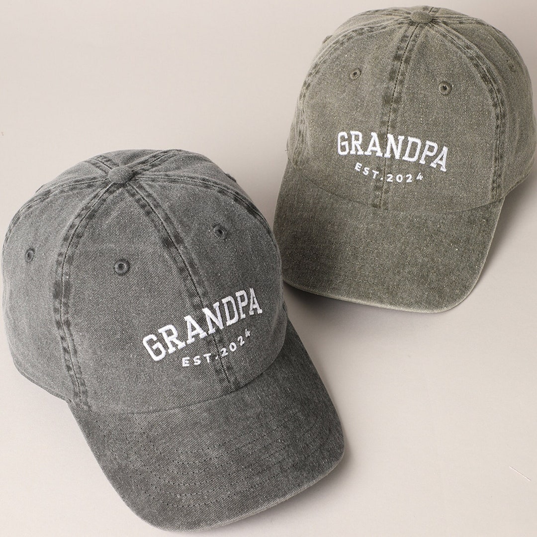 2024 GRANDPA Letter Embroidered Baseball Cap, Stylish Casual 100% ...