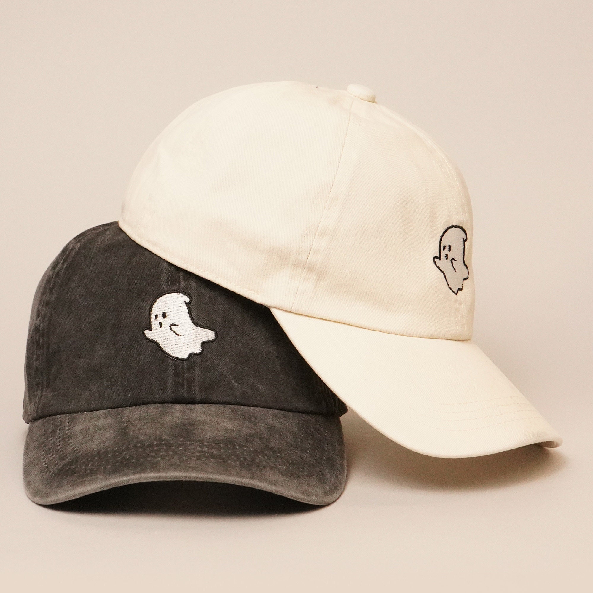 Ghost Embroidered Cap Cute Ghost Baseball Cap Trucker Hat | Etsy