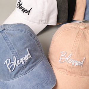 Blessed Hat, Personalized Baseball Cap, Embroidery Cap, Embroidered Hat ...