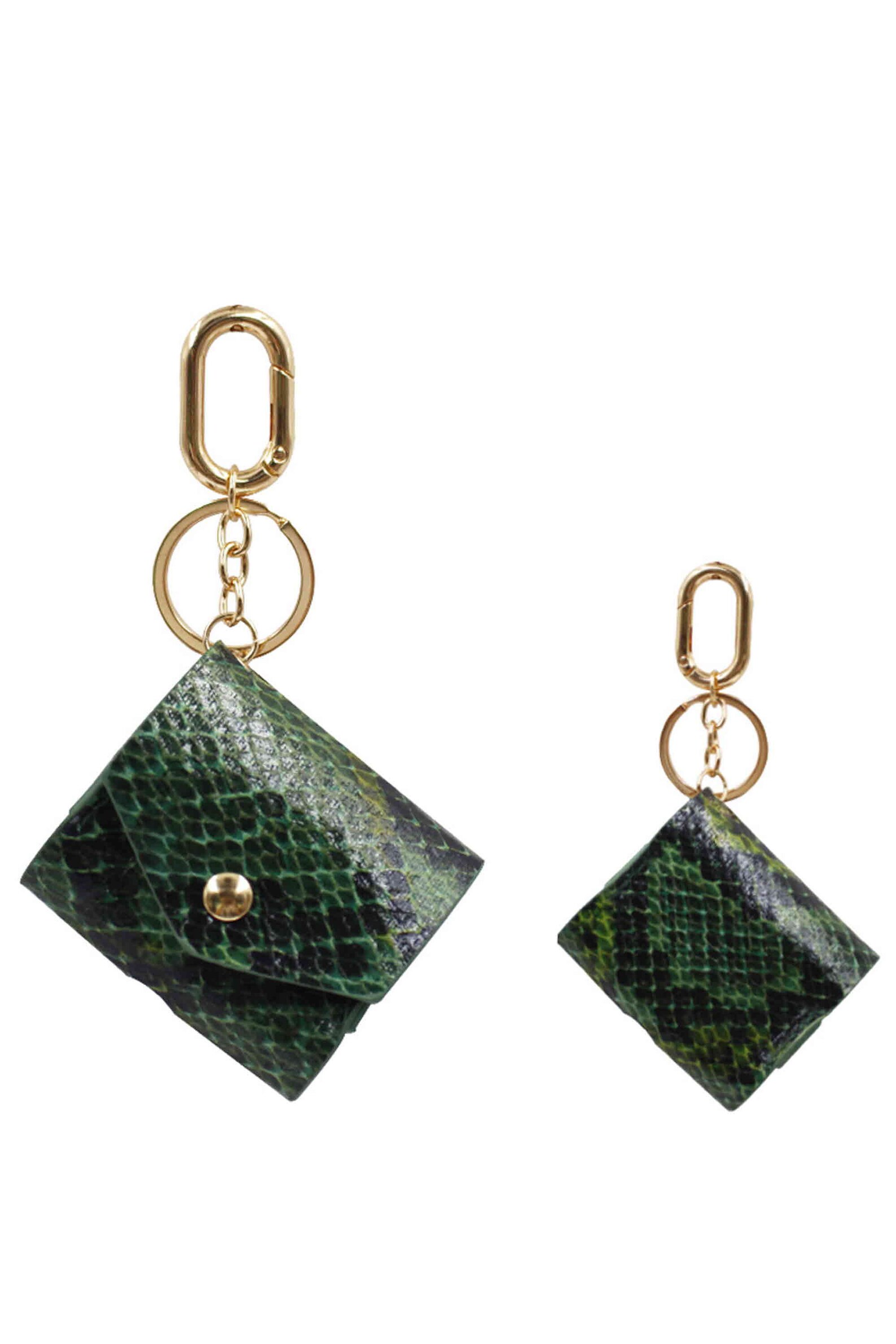 PRO Python Print Genuine Leather Air Pods Pro Case Keychain | Etsy