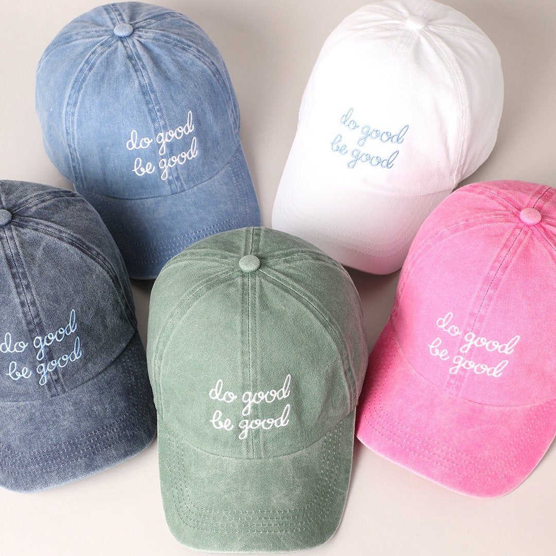 Do Good Be Good Embroidered Letters Baseball Cap, Stylish Casual 100% ...