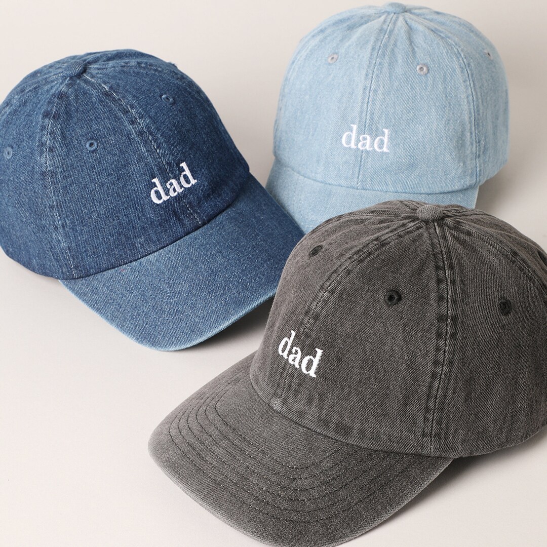 Father's Day Gift Dad Text Embroidered Denim Cap, Perfect Gift for ...