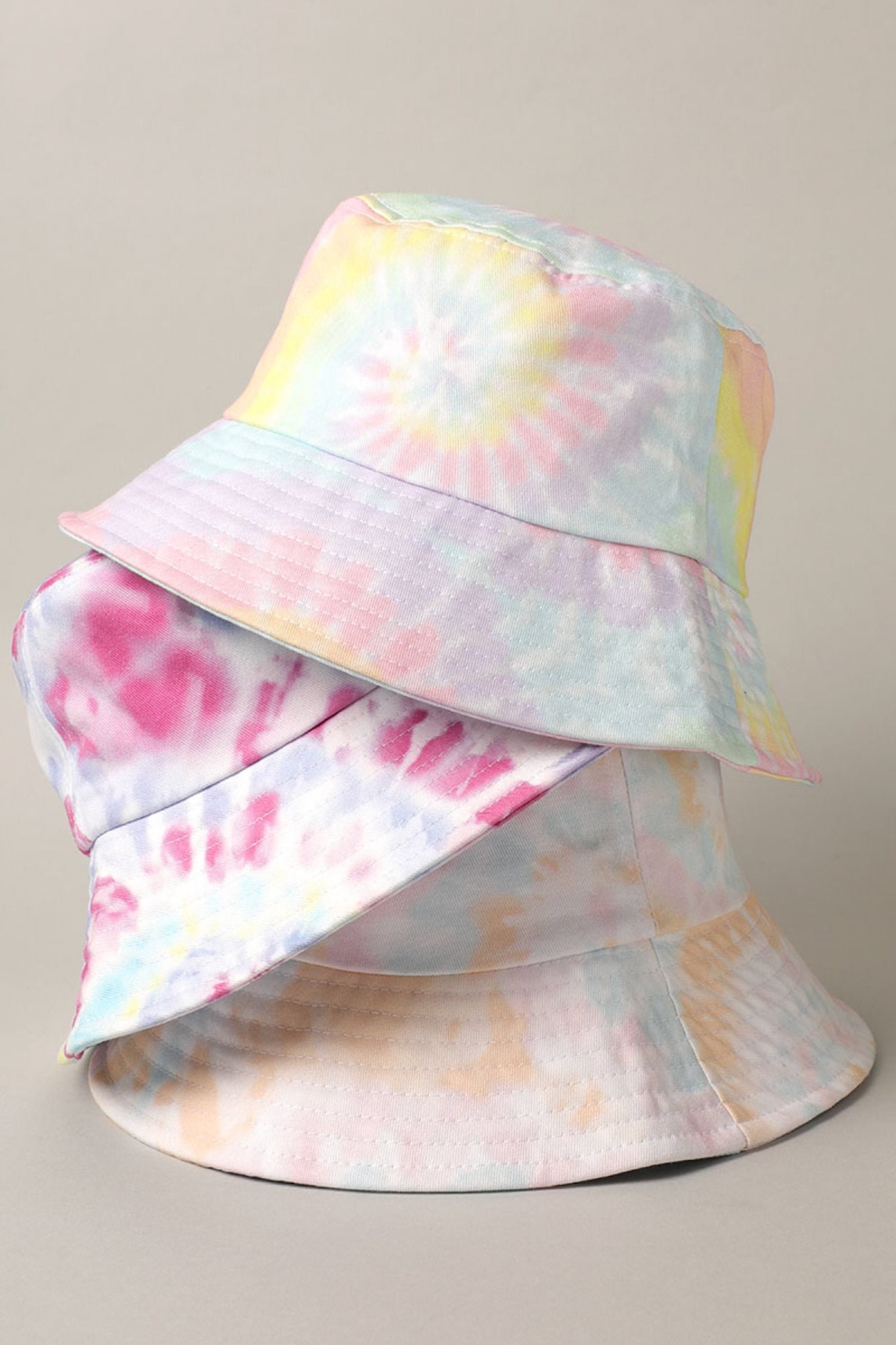 Tie Dye Bucket Hat 100% Cotton Bucket Hat Casual Outdoor | Etsy
