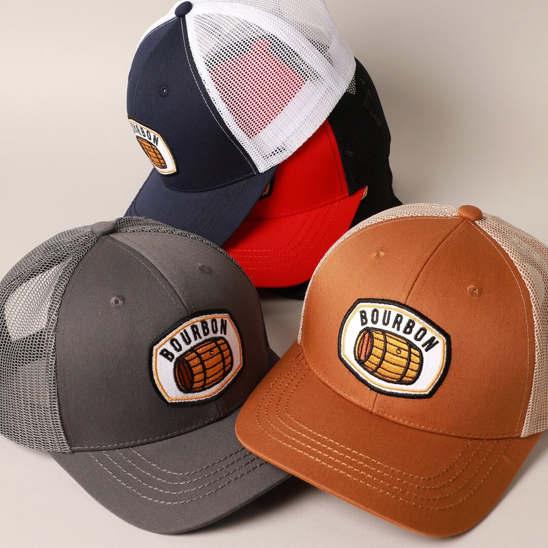 C.C Men's Bourbon Embroidered Patch Baseball Cap With Mesh Back, Spring ...