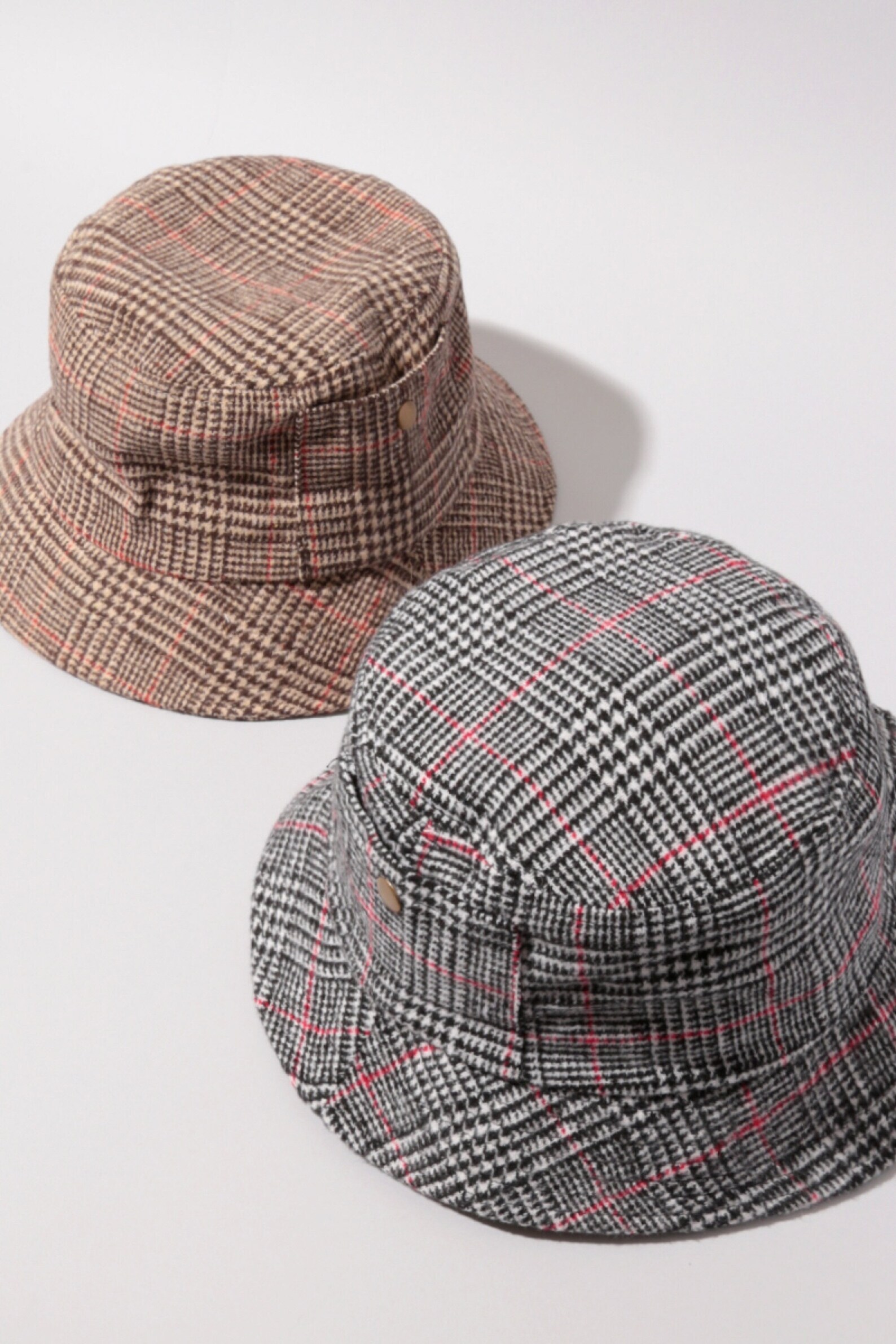 Plaid Bucket Hat Glen Check Hat Winter Bucket Hat Everyday - Etsy