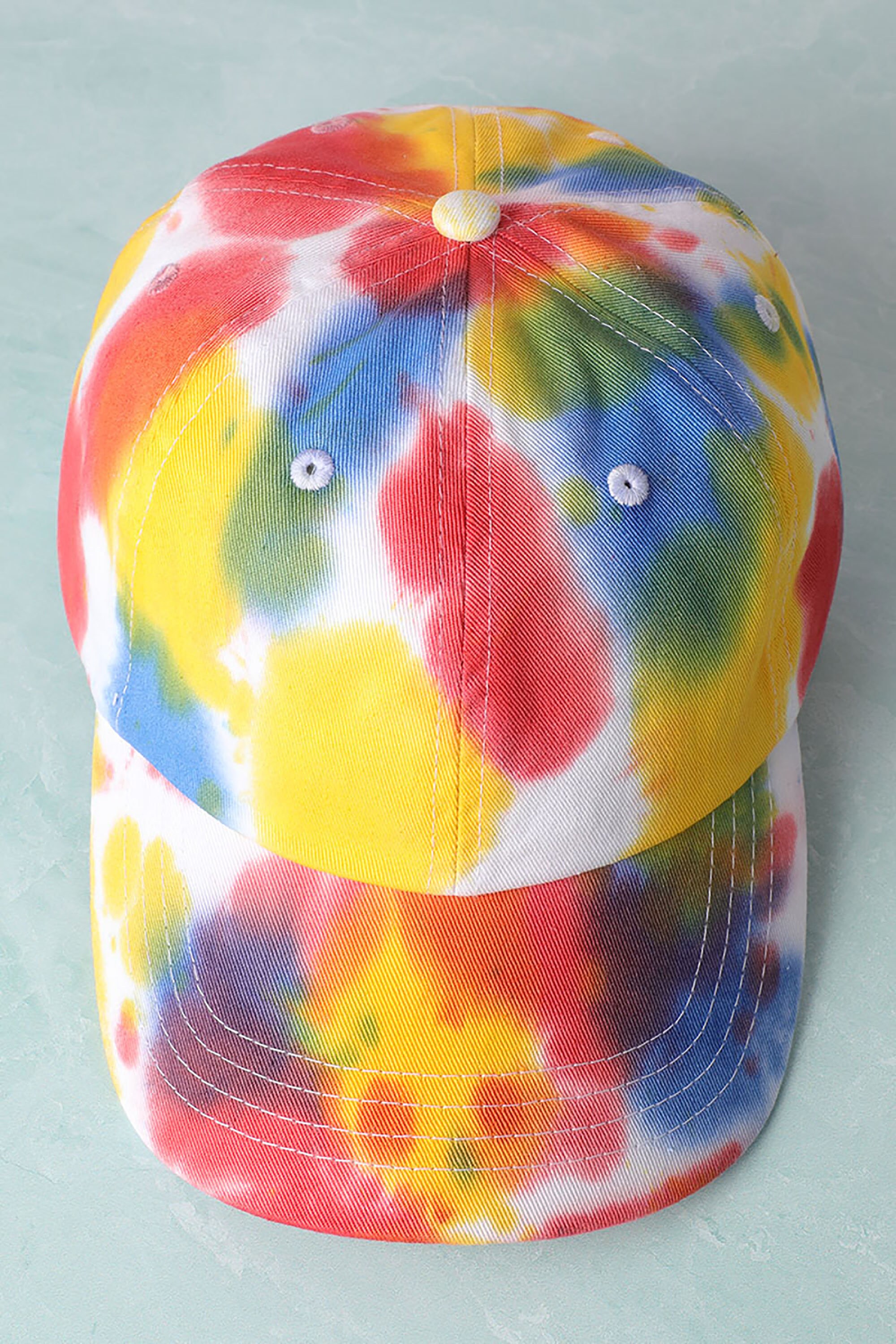 Watercolor Tie Dyed Cotton Baseball Cap Hat Fun Hat Summer | Etsy