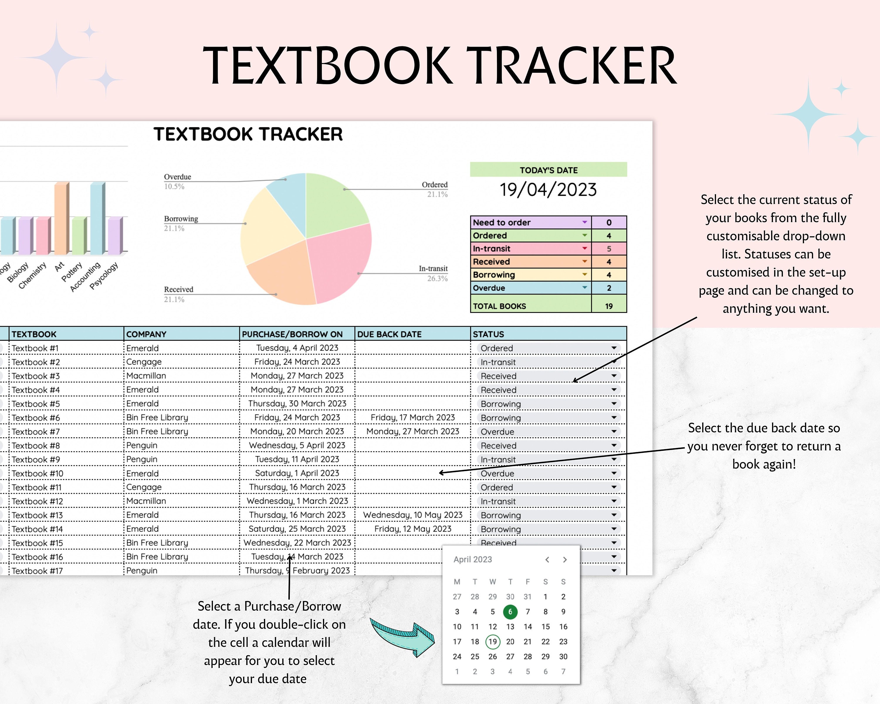 Student Tracker Google Sheets Spreadsheet, 2023 & 2024 Tracker for ...