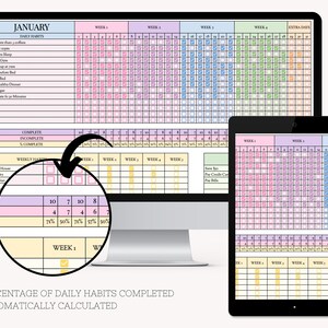 Life Planner Bundle for Google Sheet, Budget Spreadsheet, Workout ...