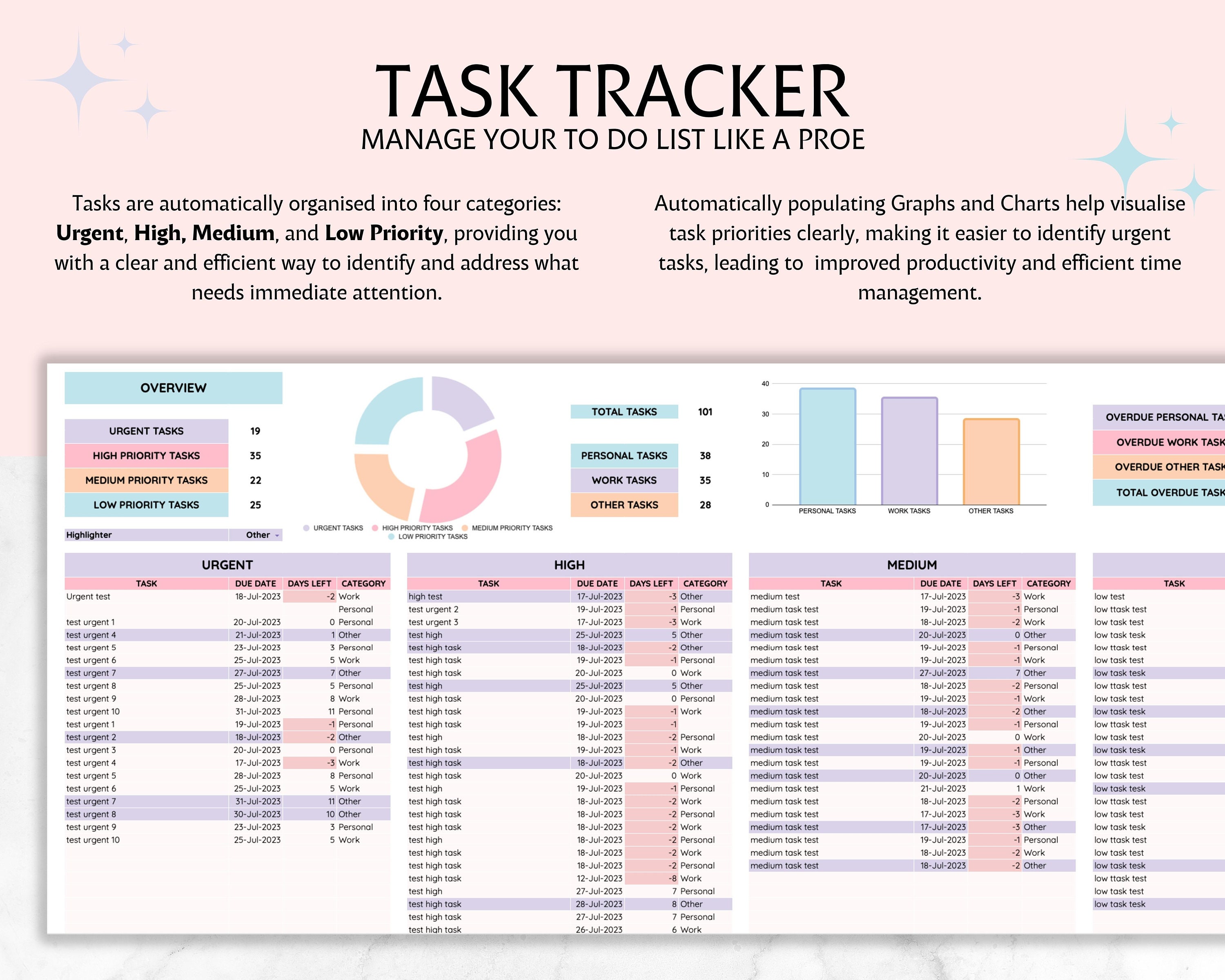 Back to School Bundle, Task Tracker, Assignment Tracker, Student ...