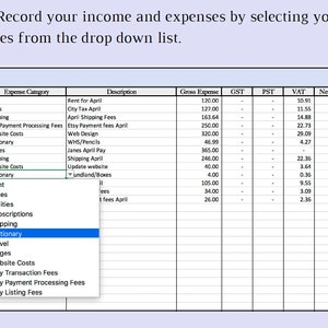 Small Business Income, Expenses & Tax Bookkeeping Tracker Excel ...
